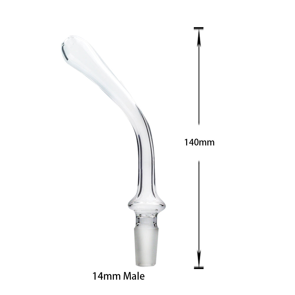 14mm 18mm Male Glass Mouthpiece for Bubblers Mega Globe Water Pipe Bon