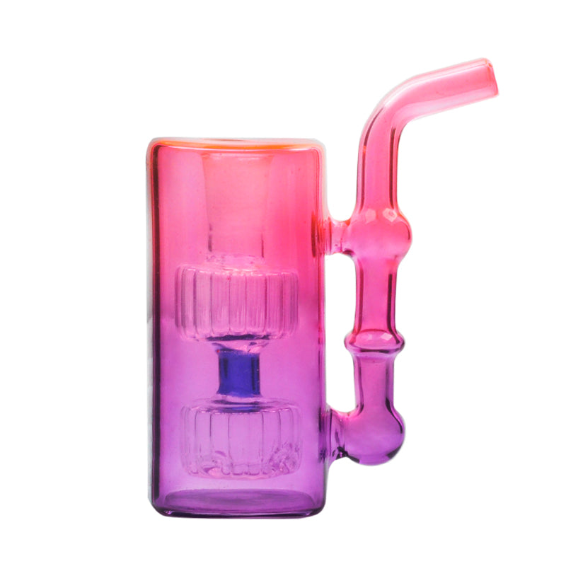 Colored 10mm Female Matrix Double Perc Water Pipe Glass Bong