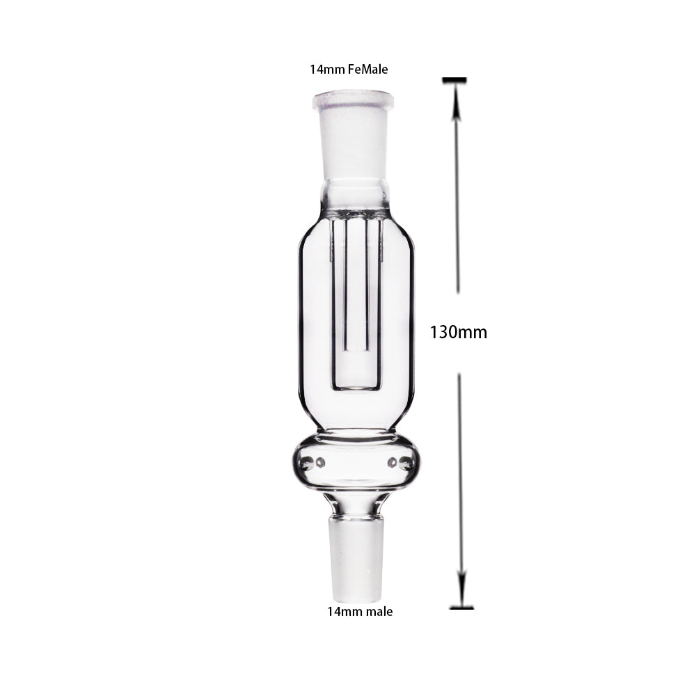 10mm 14mm Male to Female Water Pipe Bong Glass Adapter Ash Catcher Rec