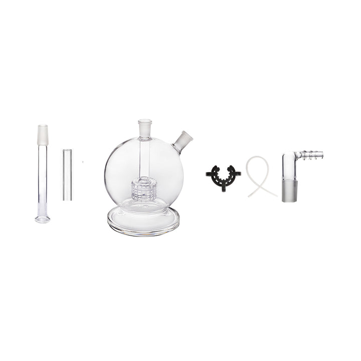 6 in 1 Kit 14mm Mega Globe Flat Earth Version Glass Water Bong Pipe Da