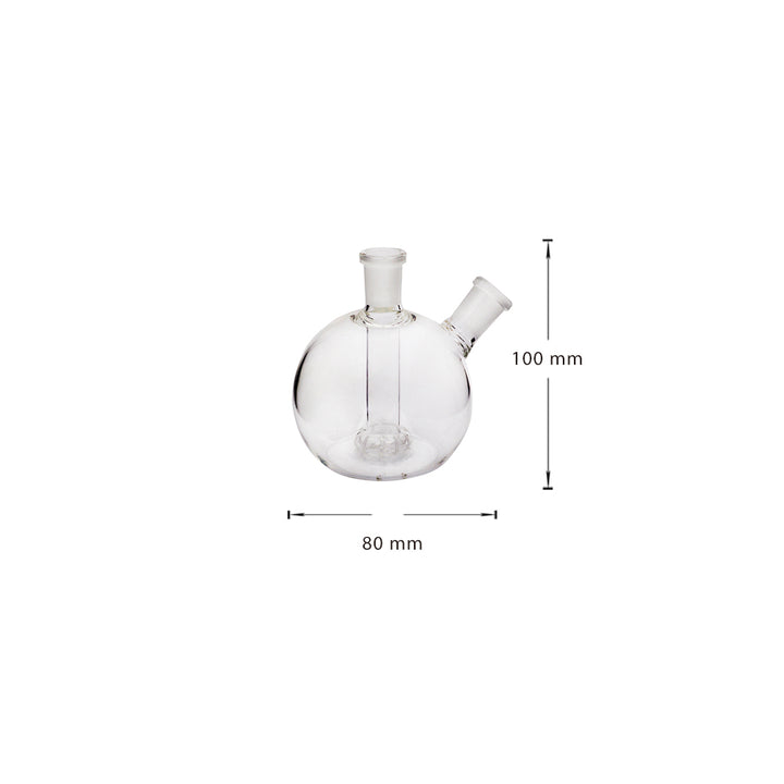 6 in 1 80mm Diameter 14mm Female Mega Globe Glass Water Pipe Bong Whip