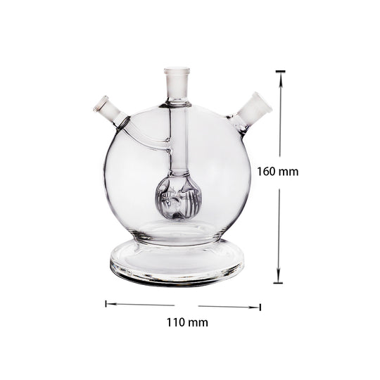14mm 18mm 8 in 1 Mega Globe MK2 Glass Flat Earth Edition Water Bong Pi