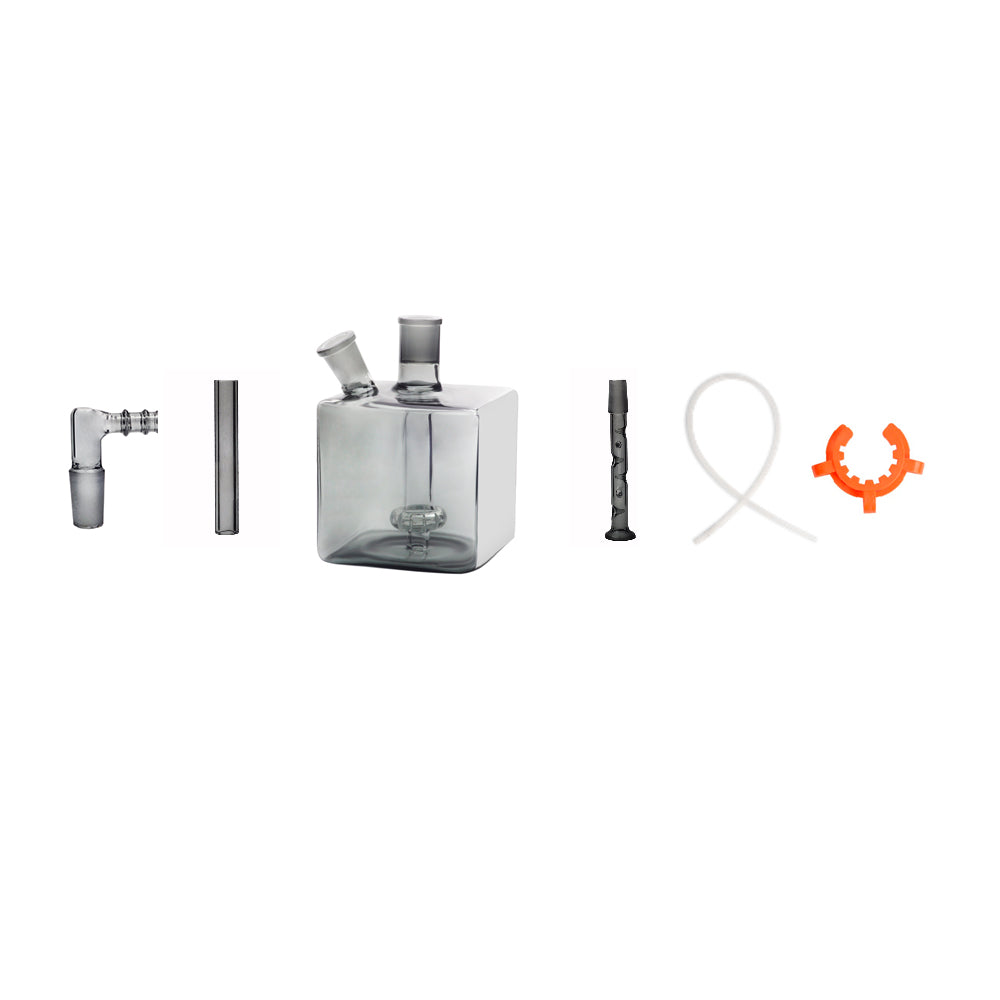 Black Mega Cube Square Water Pipe Bong normal Mk2 Kit