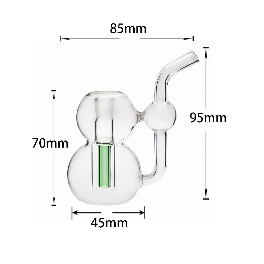 Best Deal for Portable 10mm Female Bubbler Glass Water Pipe Bong
